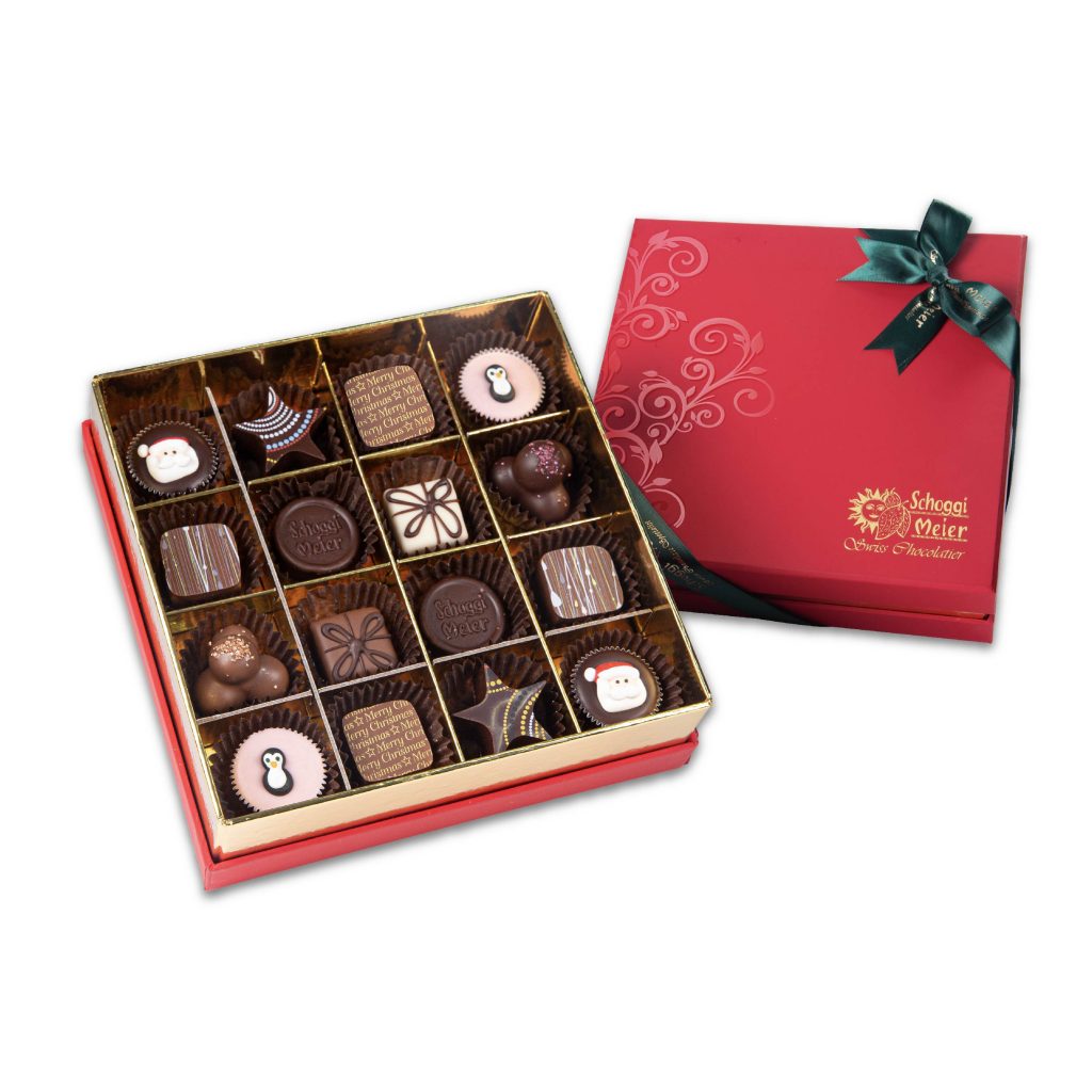 Luxurious Christmas Praline Gift Box (16pcs) – Schoggi Meier