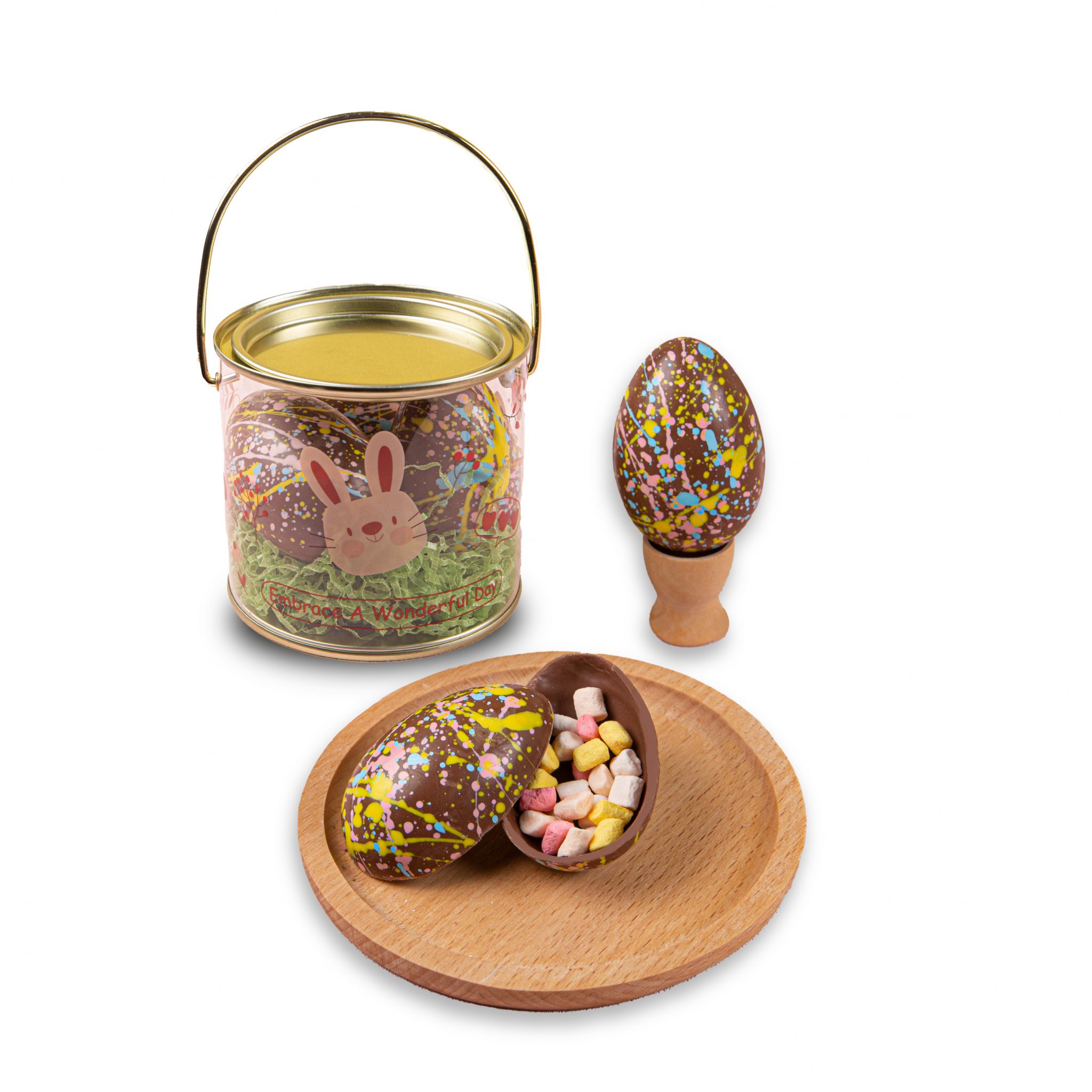 Graffiti Marshmallow Chocolate Egg (3pcs) - Schoggi Meier
