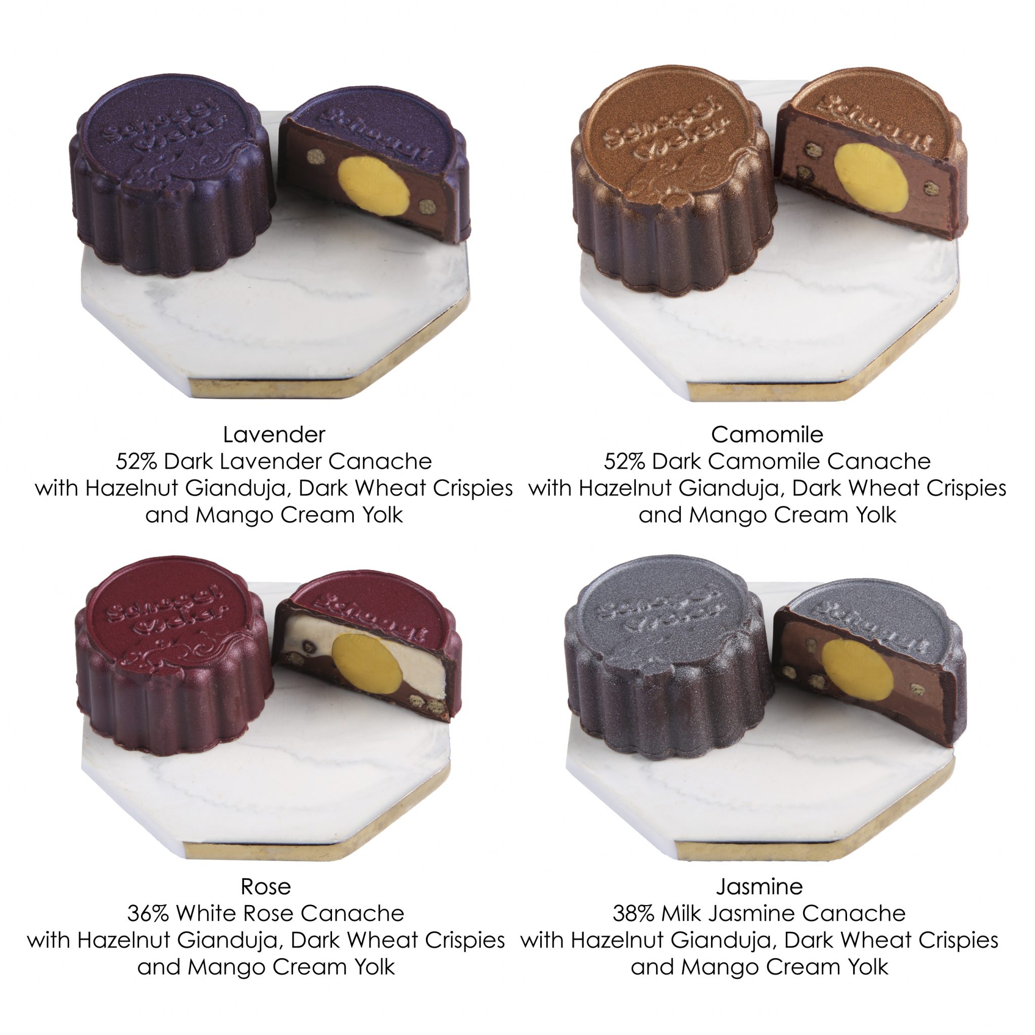 Blossom Chocolate Mooncake (4pcs) - Schoggi Meier