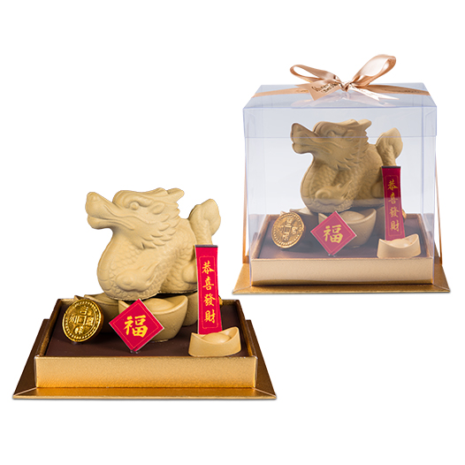 Large Gold Chocolate Dragon – Schoggi Meier